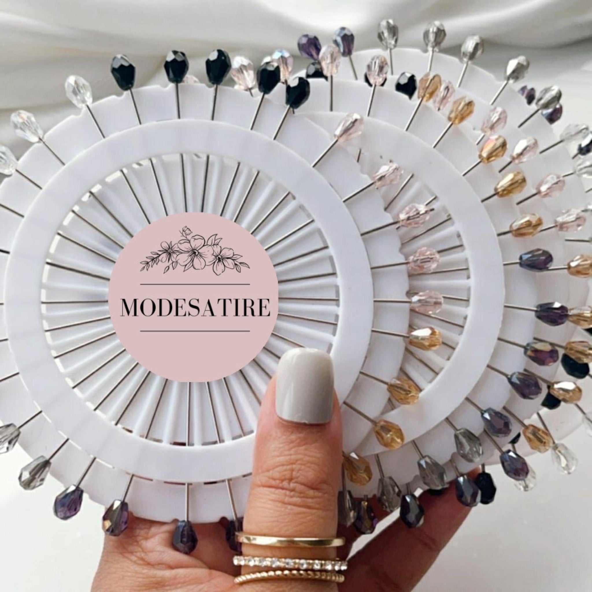 Luxury Crystal Pin Wheel - Holographic – Modesatire